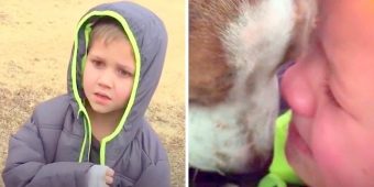 Little Boy’s Dog Has Been Missing For A Month, When Mom Calls Her Son Over